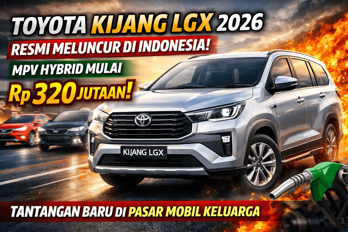 Toyota Kijang LGX 2026 Resmi Meluncur, MPV Hybrid Rp320 Jutaan yang ...