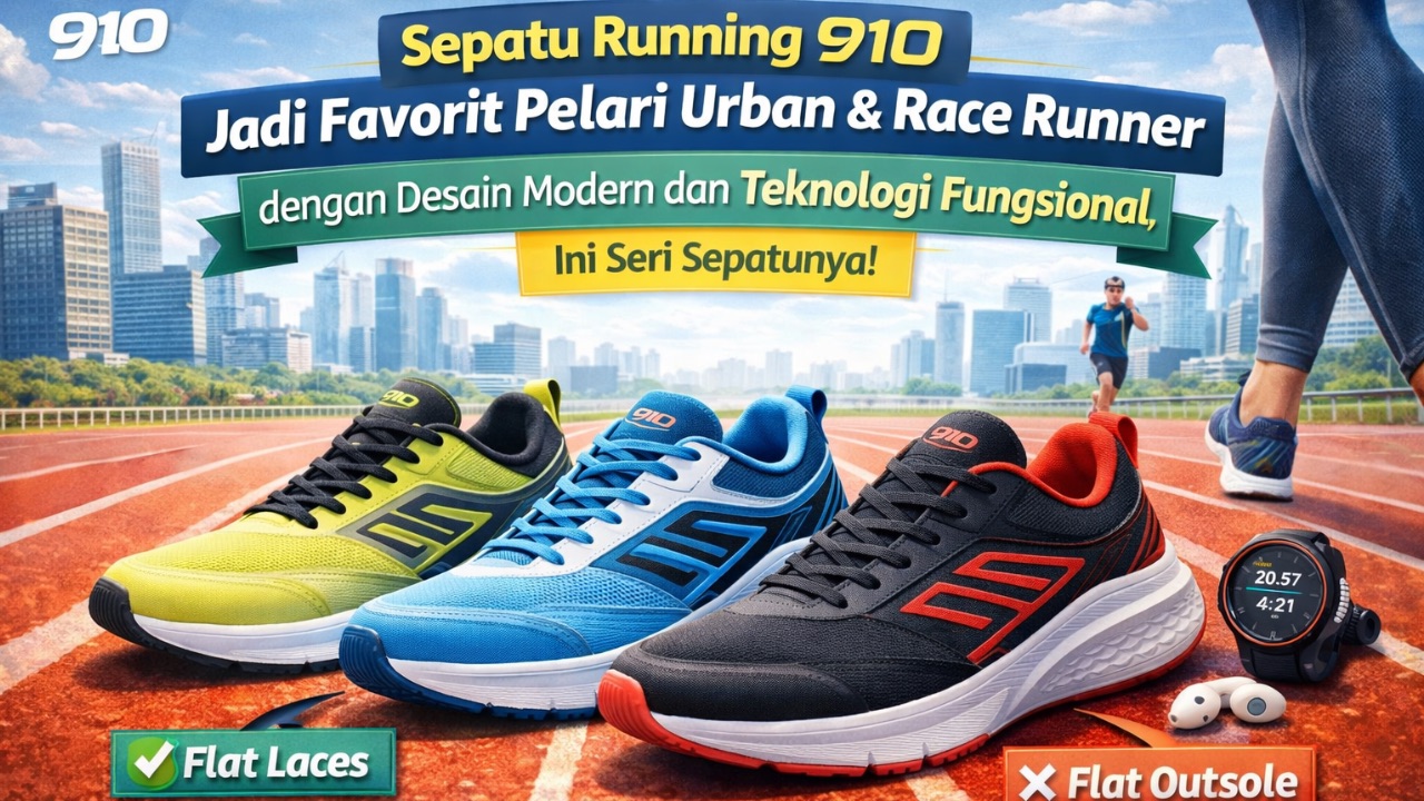 Sepatu Running 910 Jadi Favorit Pelari Urban dan Race Runner dengan ...