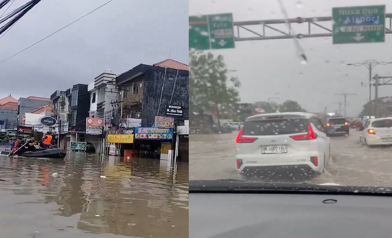 Bali Dilanda Banjir Besar, 2 Korban Meninggal, Jalan Raya Gilimanuk-Denpasar Lumpuh