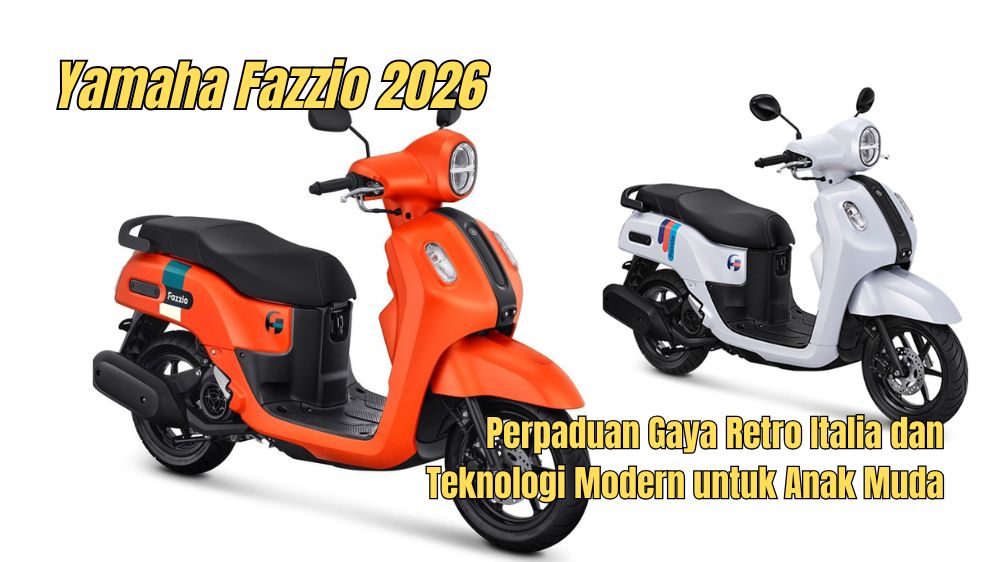 Skuter Hybrid Yamaha Fazzio 2026: Perpaduan Gaya Retro Italia dan ...