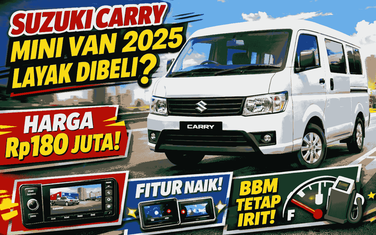 Suzuki Carry Mini Van 2025 Layak Dibeli? Harga Rp180 Juta, Fitur Naik ...