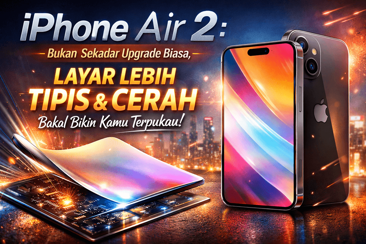 iPhone Air 2 Bocor Lagi! Layar Generasi Baru Bikin Bodinya Makin Tipis dan Visualnya Nampol