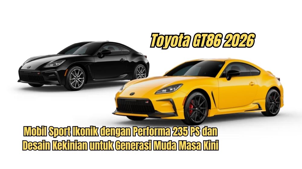 Toyota GT86 2026, Mobil Sport Ikonik dengan Performa 235 PS dan Desain ...