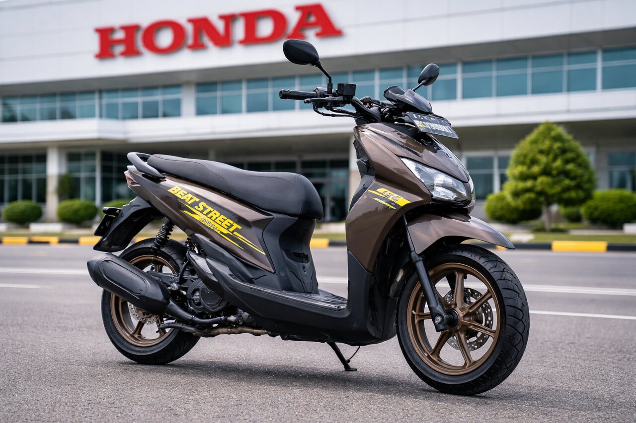 Honda Beat 2026 Terbaru Warna Brown Dove: Desain Lebih Sporty Cocok ...