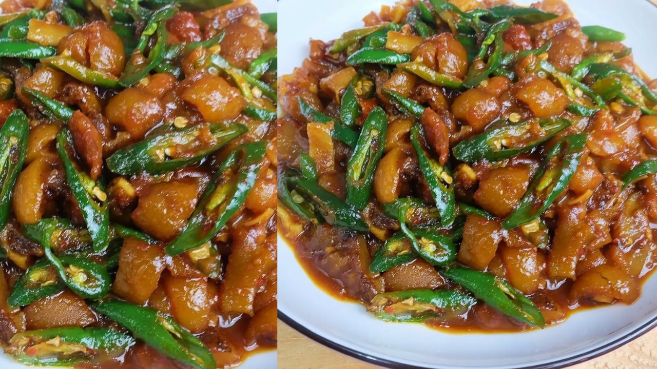 Resep Tumis Kikil Cabe Ijo Empuk, Pedas, Pecinta Pedas Auto Gak ...