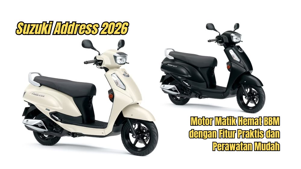 Review Lengkap Suzuki Address 2026, Motor Matik Hemat BBM dengan Fitur ...