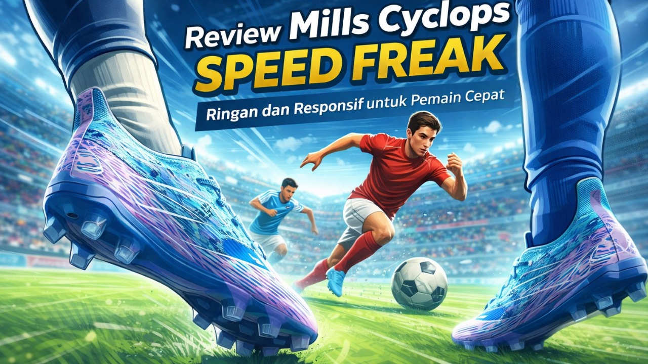 Mills Cyclops Speed Freak: Sepatu Bola Super Tipis untuk Sensasi ...