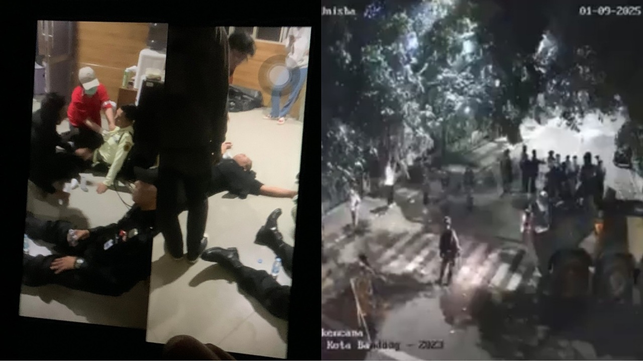 ALL EYES ON BANDUNG! Unisba dan Unpas Diserbu Gas Air Mata, Mahasiswa dan Medis Jadi Korban