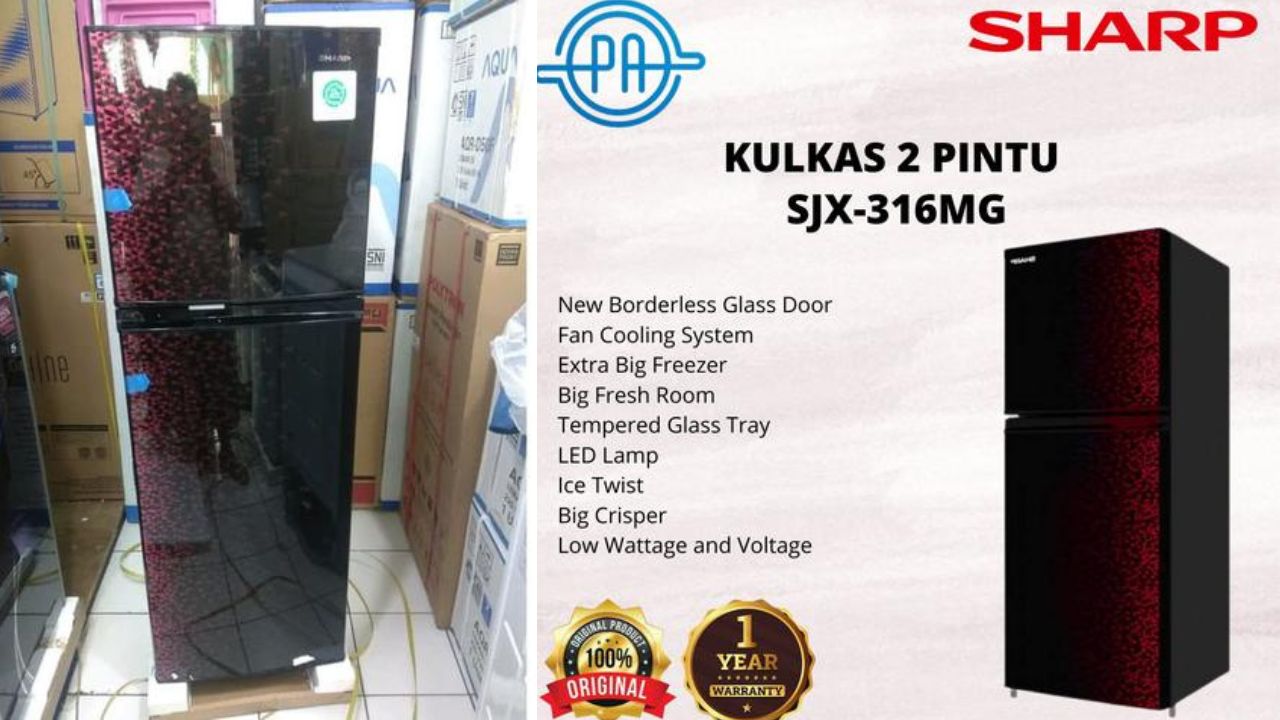 Review Kulkas 2 Pintu Sharp SJ-316MG: Freezer Super Besar, Tagihan ...