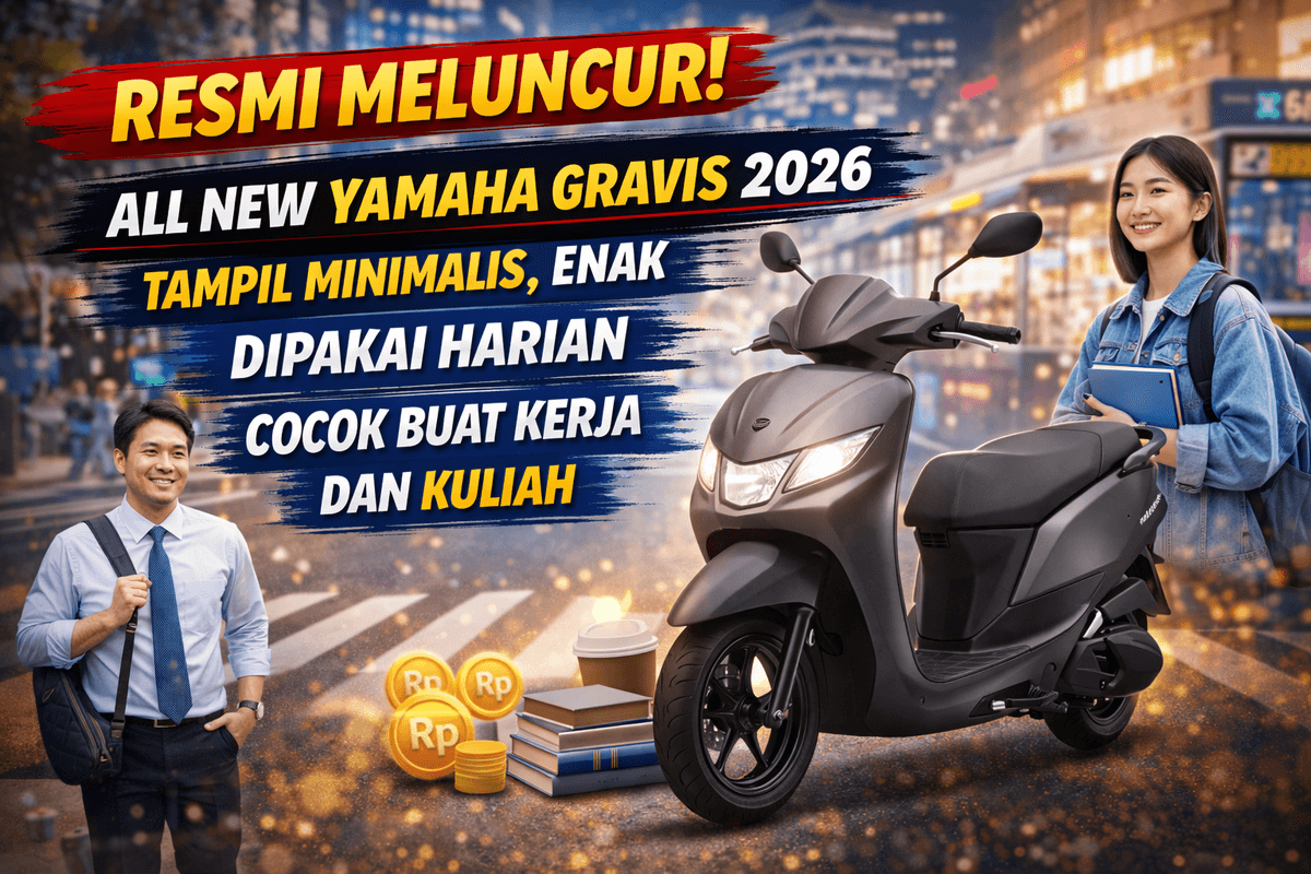 Resmi Meluncur! All New Yamaha Gravis 2026 Tampil Minimalis, Enak ...