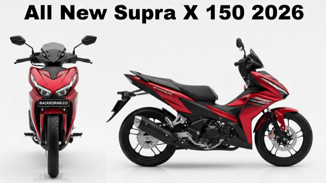 Motor Bebek Ganteng Comeback! All New Supra X 150 2026: Desain Sporty ...