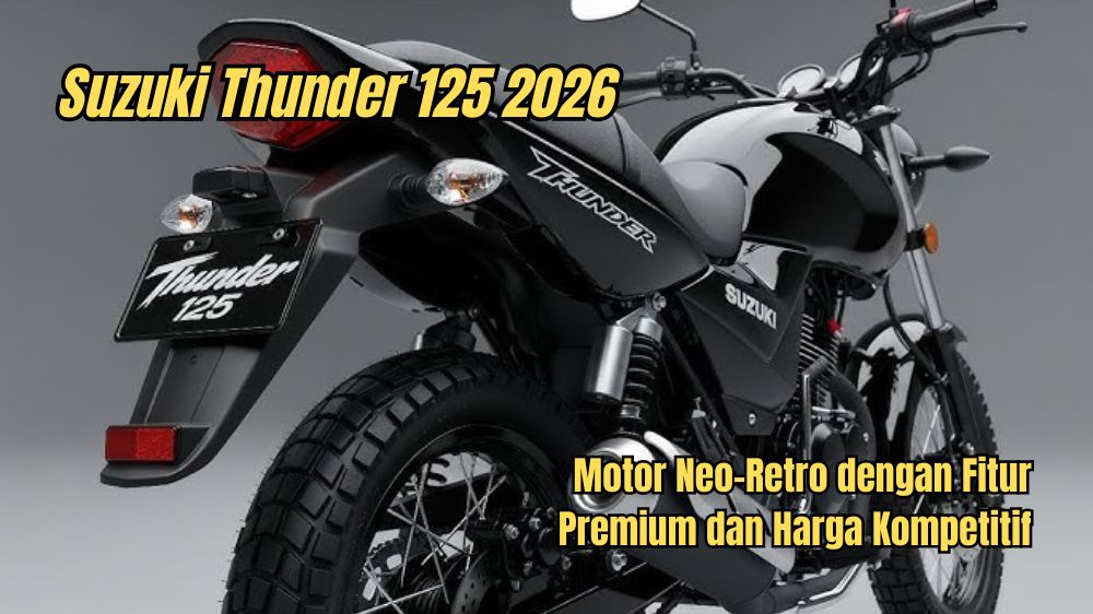 Review Suzuki Thunder 125 2026, Motor Neo-Retro dengan Fitur Premium ...