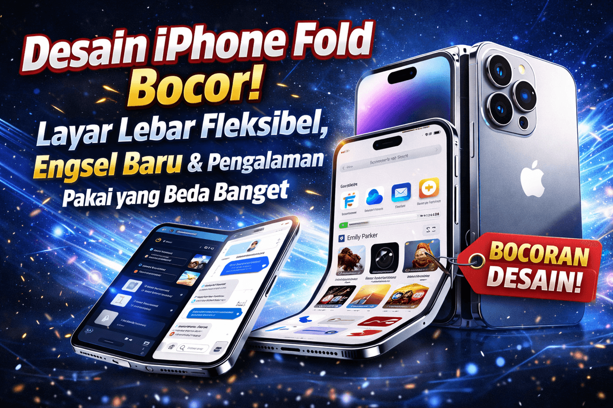 Desain iPhone Fold Mulai Bocor! Layar Super Lebar dan Engsel Baru, Main ...