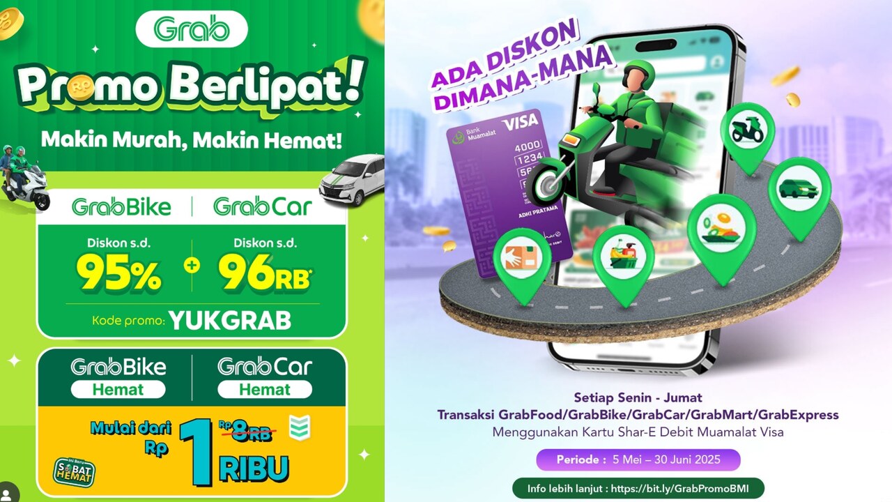 Kode Promo Grab Hari ini 25 Juni 2025, Sikat Diskon Berlipat GrabBike ...
