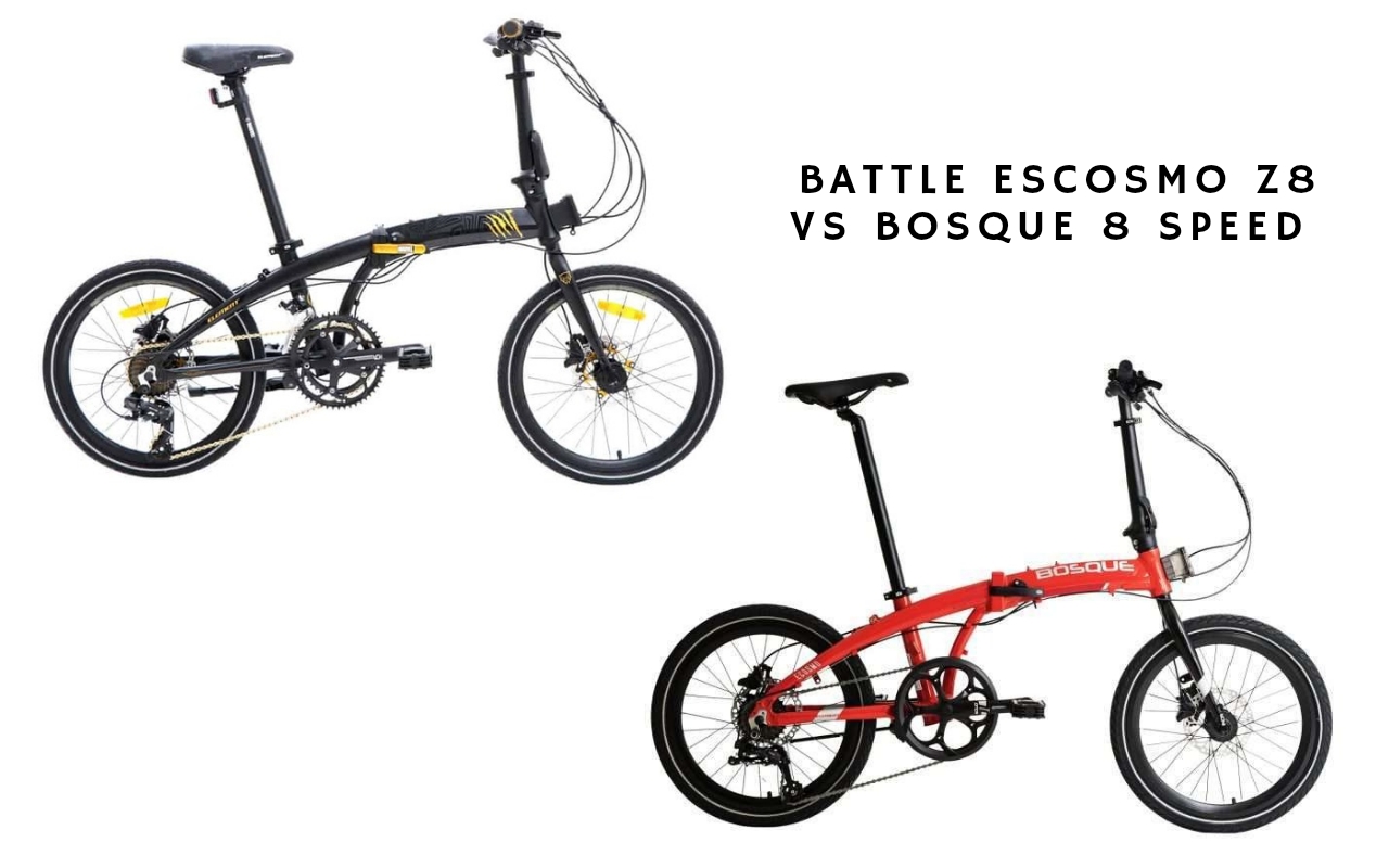 Battle Sepeda Lipat Ecosmo Bosque 8Sp vs Z8, Jagoan Mana untuk Tanjakan ...