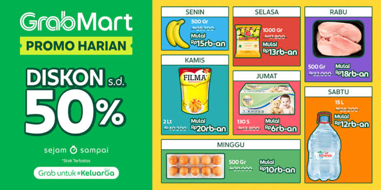 Awet Murahnya! Kode Promo Grab Hari ini 17 Juli 2025, Ada Diskon ...