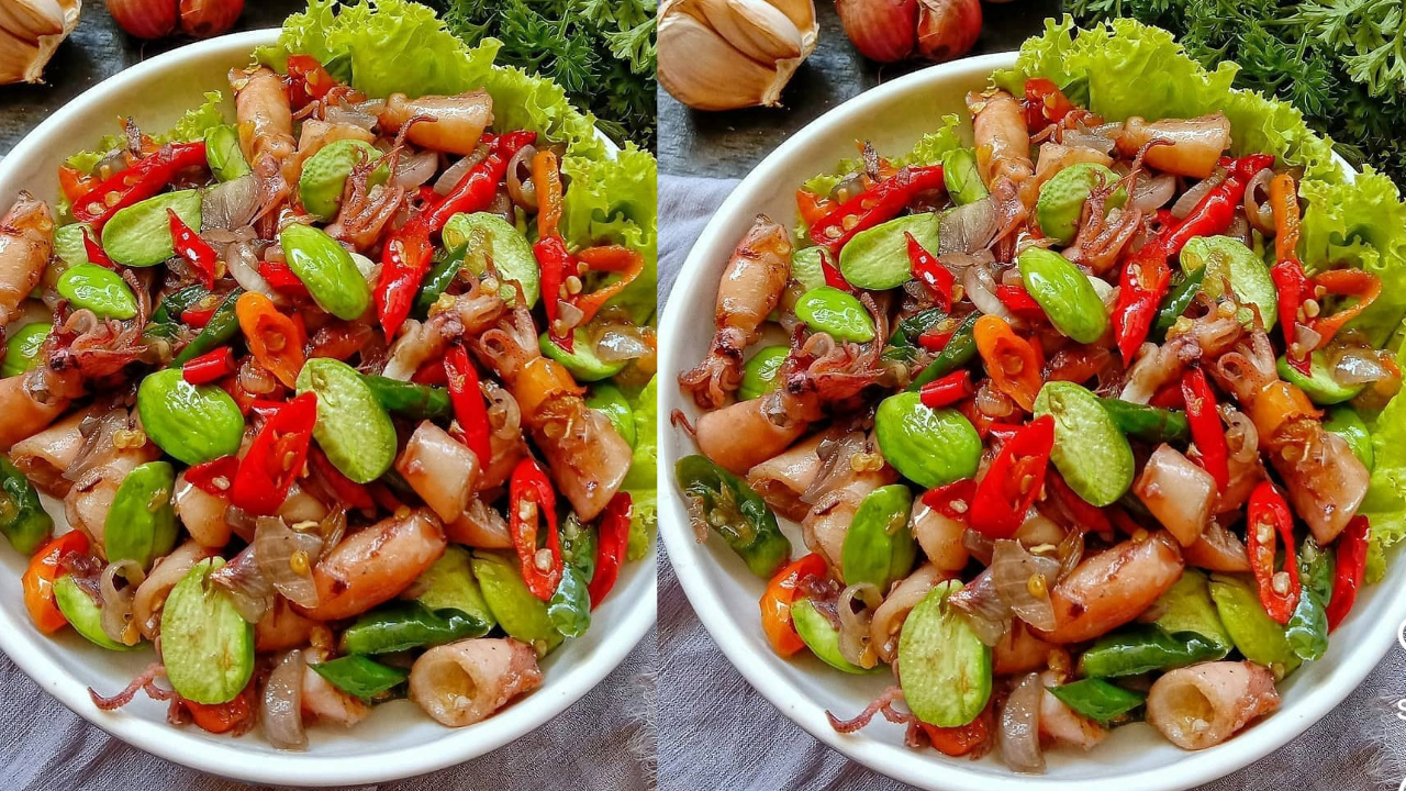 Lauk Rumahan Paling Mantap! Resep Tumis Cumi Asin Pete Sederhana tapi ...