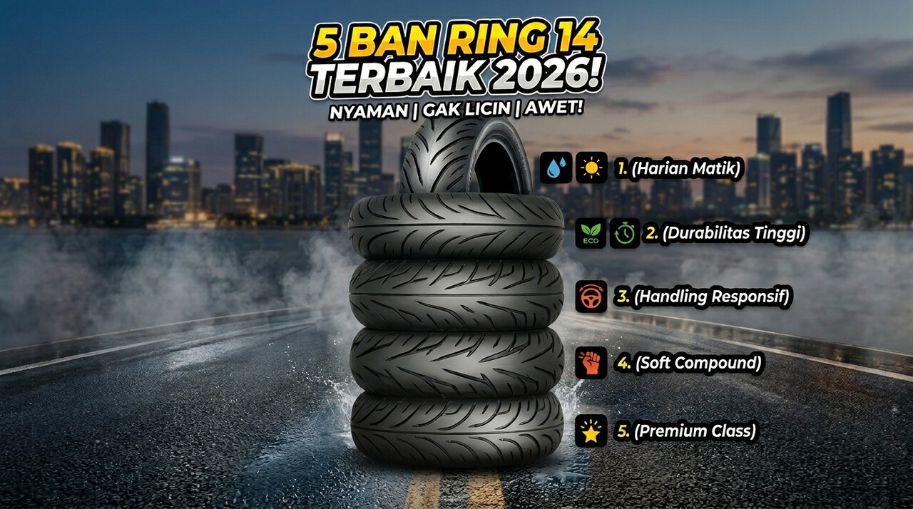 Cek Harga Rekomendasi Ban Motor Matic Ring 14 Terbaik 2026: Anti Slip ...