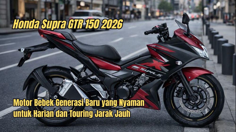 Honda Supra GTR 150 2026, Motor Bebek Generasi Baru yang Nyaman untuk ...